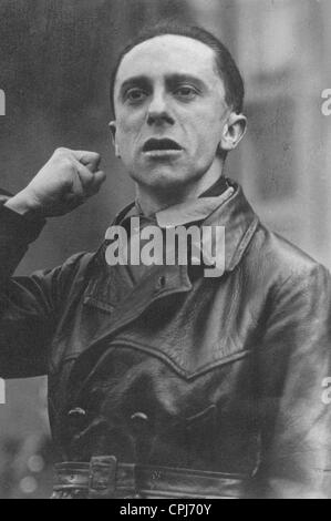 Propaganda Minister Joseph Goebbels is giving a speech after the ...
