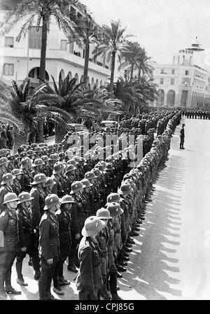 Parade of the German Afrika Korps in Tripoli, 1941 Stock Photo ...