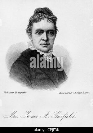 President James Garfield and his wife Lucretia Rudolph Garfield Stock ...