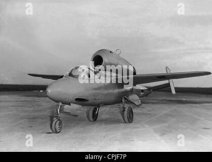 Heinkel He 162, German fighter plane. Undated photograph. [automated ...