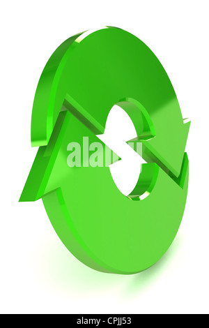 A Colourful 3d Rendered Green Process Arrow Illustration Stock Photo ...