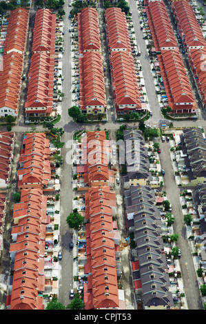 Rows of track housing development in Johor, Malaysia Stock Photo - Alamy