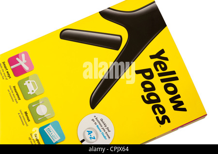 Yellow pages book Stock Photo - Alamy