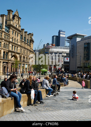 Exchange Square in Manchester UK Stock Photo - Alamy