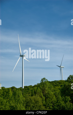 Western Pennsylvania (USA) wind turbines, Mill Run Wind Farm Stock ...