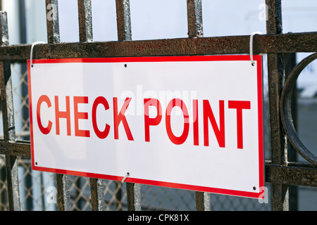 CHECKPOINT Stock Photo - Alamy