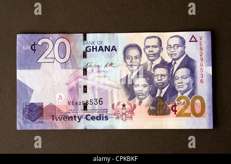 1 Ghana cedi bank note. Ghana cedi is the national currency of Ghana ...