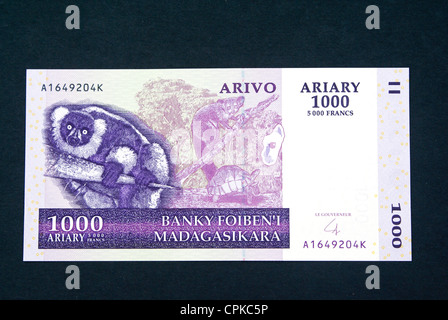 Currency of Madagascar (ariary Stock Photo - Alamy