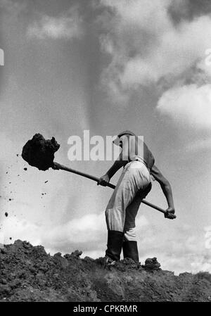 Reich Labour Service [Reichsarbeitsdienst, RAD] , 1938 Stock Photo - Alamy