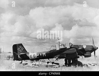 "Junkers Ju 87 ""Stuka"" of the Stuka Squadron 2 Immelmann on a mission over France. Photo ...
