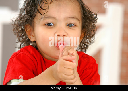 CHILD TAKING MEDICATION Stock Photo - Alamy