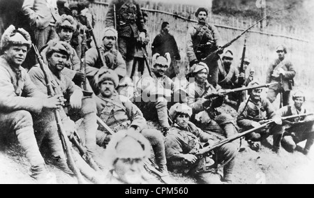 RUSSIAN CIVIL WAR A White Russian poster reading 'A Happy Worker in ...