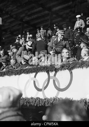Adolf Hitler at the Olympic Winter Games in Garmisch, 1936 Stock Photo ...