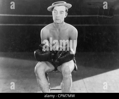 Buster Keaton the boxer, 1926 Stock Photo - Alamy