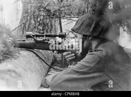 German sniper on the Eastern Front, 1943 Stock Photo - Alamy