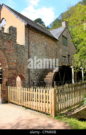 The Dunster village water-powered flour mill Stock Photo - Alamy