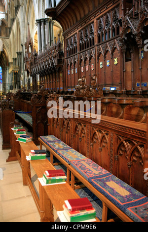 Quire (Choir) in Salisbury Cathedral, Salisbury, Wiltshire, England, UK ...