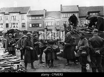 German Soldiers In 1940 In Belgium Stock Photo - Alamy
