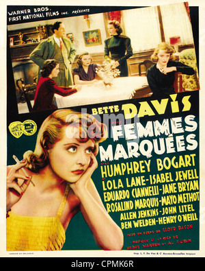 MARKED WOMAN, Bette Davis, Humphrey Bogart, 1937 Stock Photo - Alamy