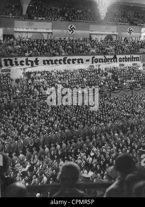 Mass rally in the Berlin Sports Palace, 1943 Stock Photo - Alamy