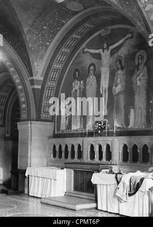 Interior view of Maria Laach abbey, Eifel, Rhineland-Palatinate ...