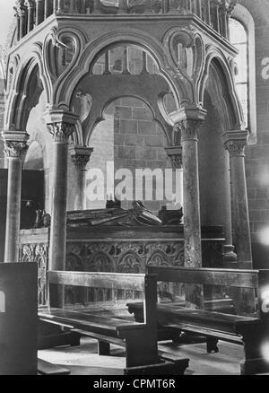 Interior view of Maria Laach abbey, Eifel, Rhineland-Palatinate ...