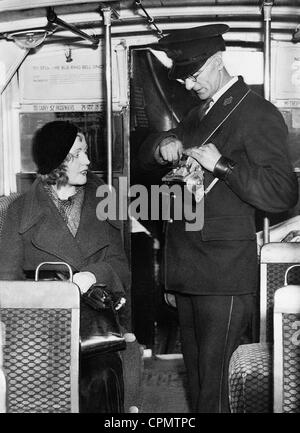 Ticket machine for London bus tickets Stock Photo - Alamy