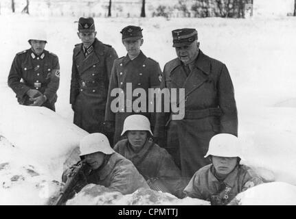 Chief of Staff of the SA Wilhelm Schepmann swears in new Volkssturm men ...