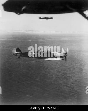 German Messerschmitt Me 109 across the Channel, 1940 Stock Photo - Alamy