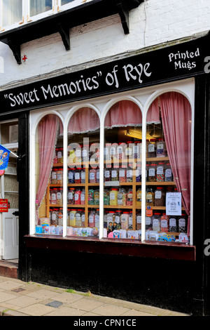 Sweet Memories of Rye, East Sussex. An old fashioned candy shop on the ...