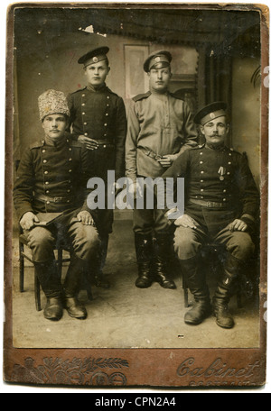 RUSSIA - CIRCA period of the First World War: Antique studio photo of ...