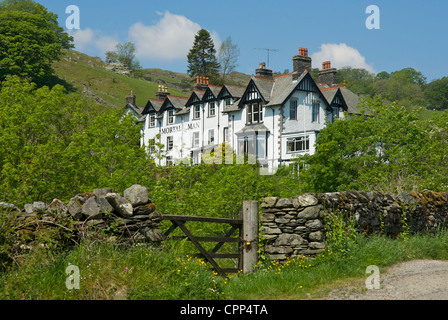 The Mortal Man Inn at Troutbeck in the Lake District, near Windermere ...