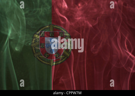 Portugal smoke flag Stock Photo - Alamy