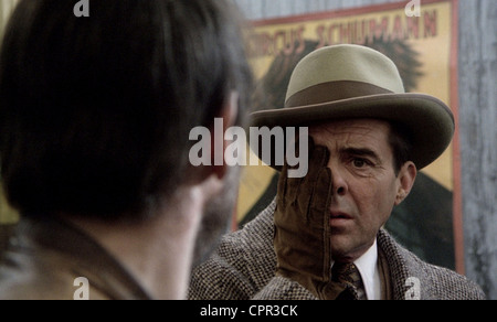 DESPAIR, Dirk Bogarde, Rainer Werner Fassbinder during a break in the ...