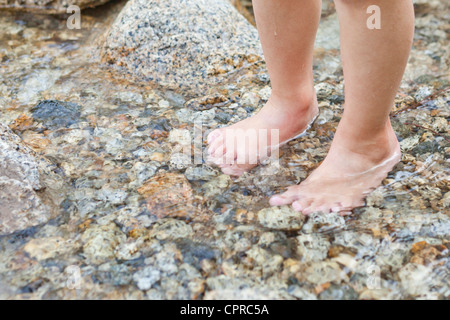 bare feet in a stream Stock Photo - Alamy