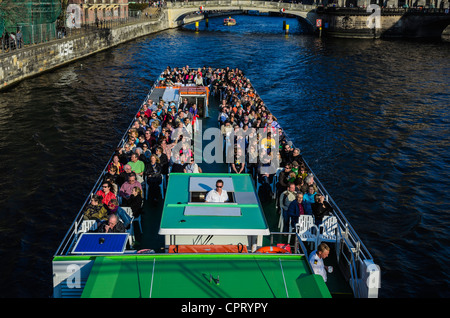 Tourists are seen on a ferry from Split to Supetar on the island of ...