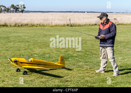 RC model airplane take off Stock Photo - Alamy