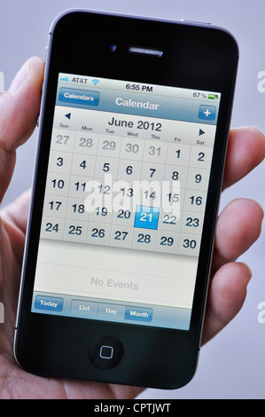 iPhone - calendar Stock Photo - Alamy