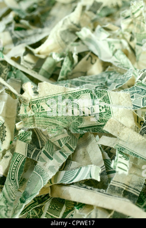 Pile of shredded money Stock Photo - Alamy