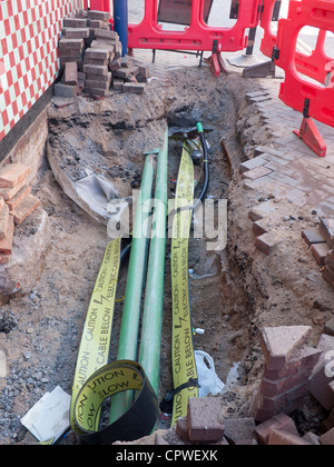 Excavation to expose electrical power cables for repair and ...