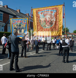 March commemorating the Felling mine disaster of 1812 Stock Photo - Alamy