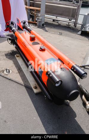 A Remotely Operated Underwater Vehicle (ROV), operated by the U.S. Navy ...