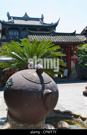 Tea ceremony, Chengdu, Sichuan, China Stock Photo - Alamy