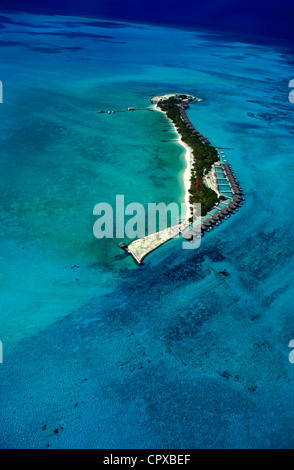 Maldives, island of Finolhu (aerial view Stock Photo - Alamy