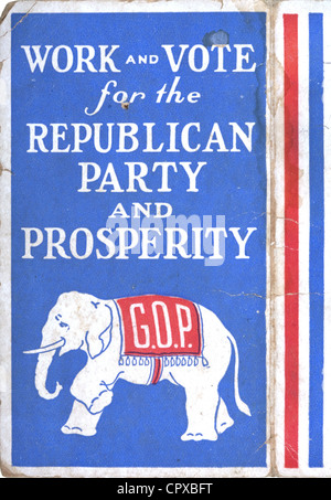 PRESIDENTIAL CAMPAIGN, 1928. Republican Party button from the 1928 ...