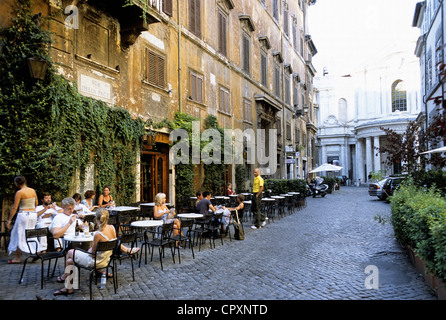 Italy, Lazio, Rome, Cafe della Pace on the Via della Pace in the Piazza ...