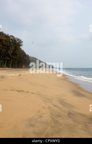 Coastal erosion a Keri Beach (Querim Beach) . The northernmost tip of ...