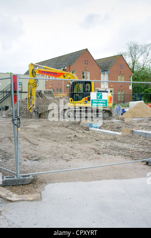 Safety Sign at Construction Site UK Stock Photo - Alamy