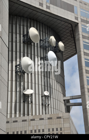 satellite antenna on Tokyo Metropolitan Government building Shinjuku ...