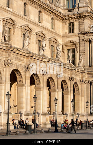 Louvre Paris Wing Richelieu Stock Photo - Alamy